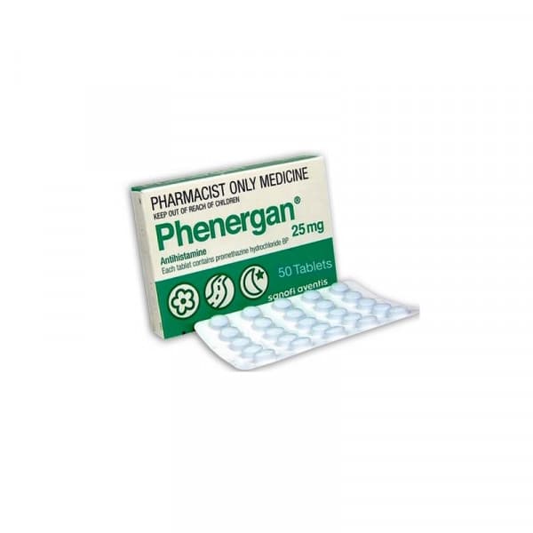 Shop Phenergan 25mg Tablets 50 S3 Online