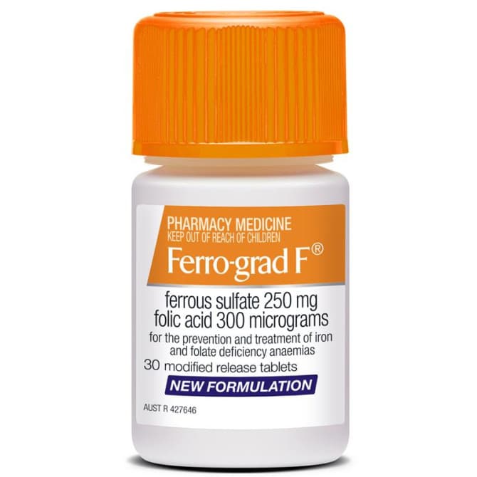 Shop Ferro Grad F PR 250/0.3mg 30 Tablets Online