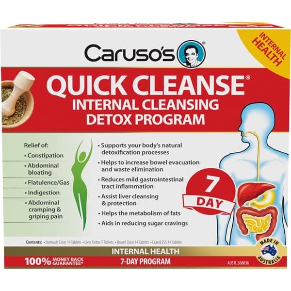Shop Carusos Quick Cleanse Internal Cleansing Detox 7 Day Program Online