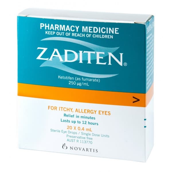 Buy Zaditen Eye Drops Online Chemist Australia
