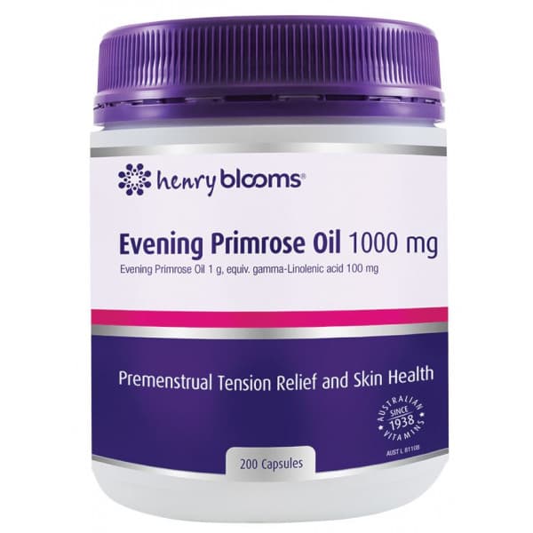 Shop Henry Blooms Evening Primrose Oil 1000mg 200 Capsules Online