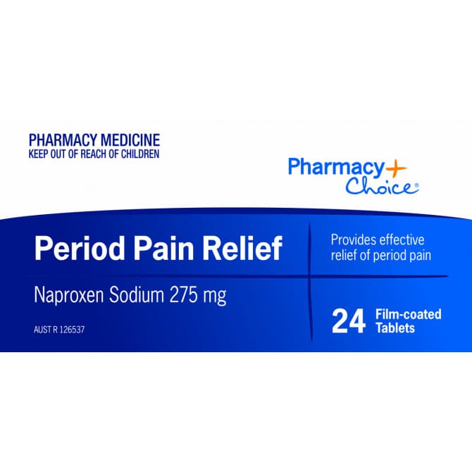 Shop Pharmacy Choice Period Pain Relief 24 Tablets Online