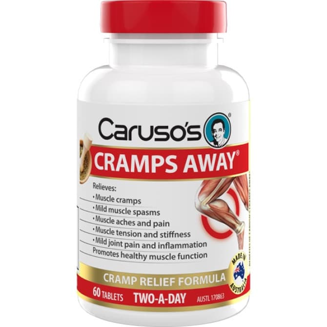 Shop Carusos Cramps Away 60 Tablets Online