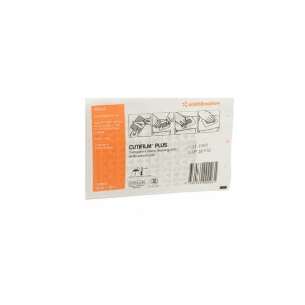 Shop Cutifilm Plus Transparent Island Dressing White 10cm x 8cm Single ...