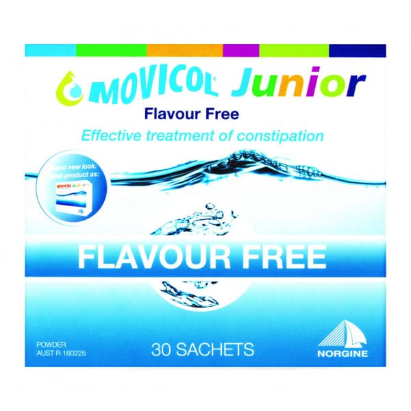 Buy Movicol Junior Flavour Free 30 Sachets Online