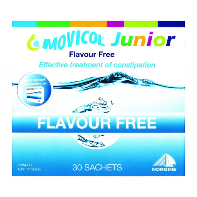 Buy Movicol Junior Flavour Free 30 Sachets Online