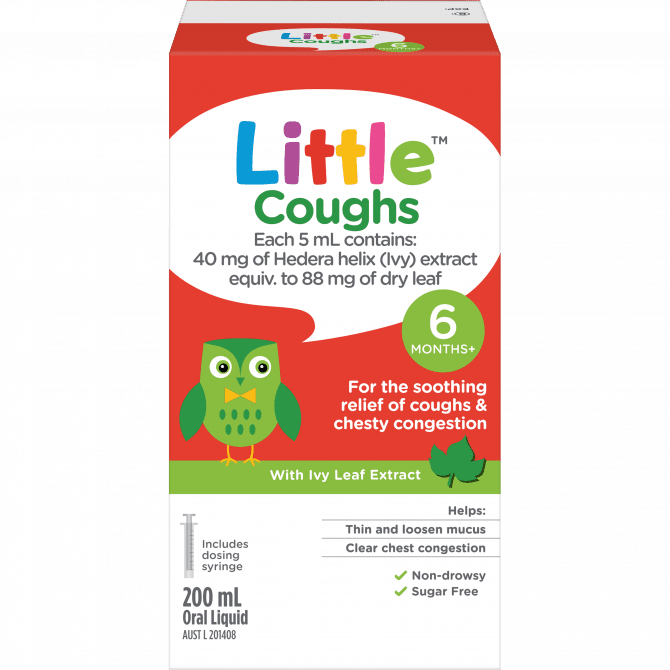 Buy Little Coughs Original (With Ivy Leaf Extract) Oral Liquid 200ml Online