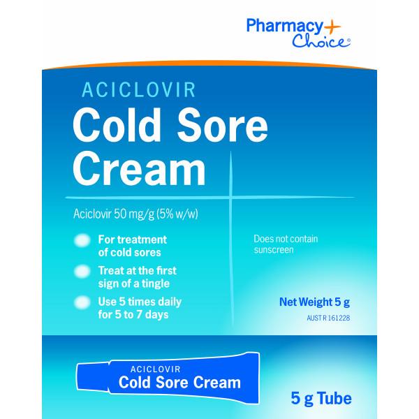 Shop Pharmacy Choice Aciclovir Cold Sore Cream Tube 5g Online