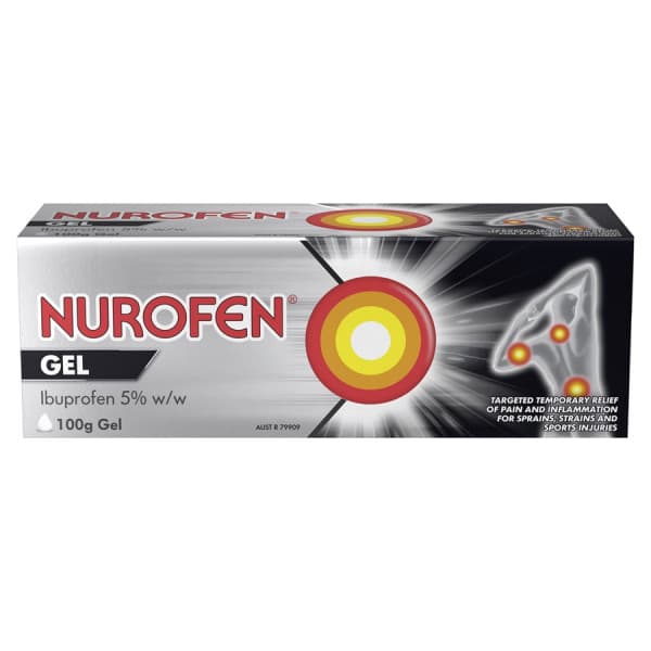 Shop Nurofen Pain and Inflammation Relief Gel 5 Percent Ibuprofen 100g ...