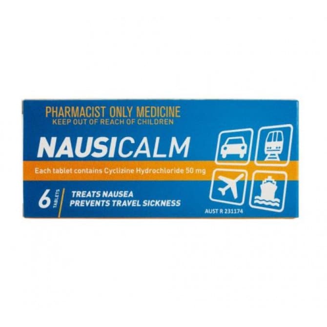 Shop Nausicalm 50mg 6 Pack S3 Online